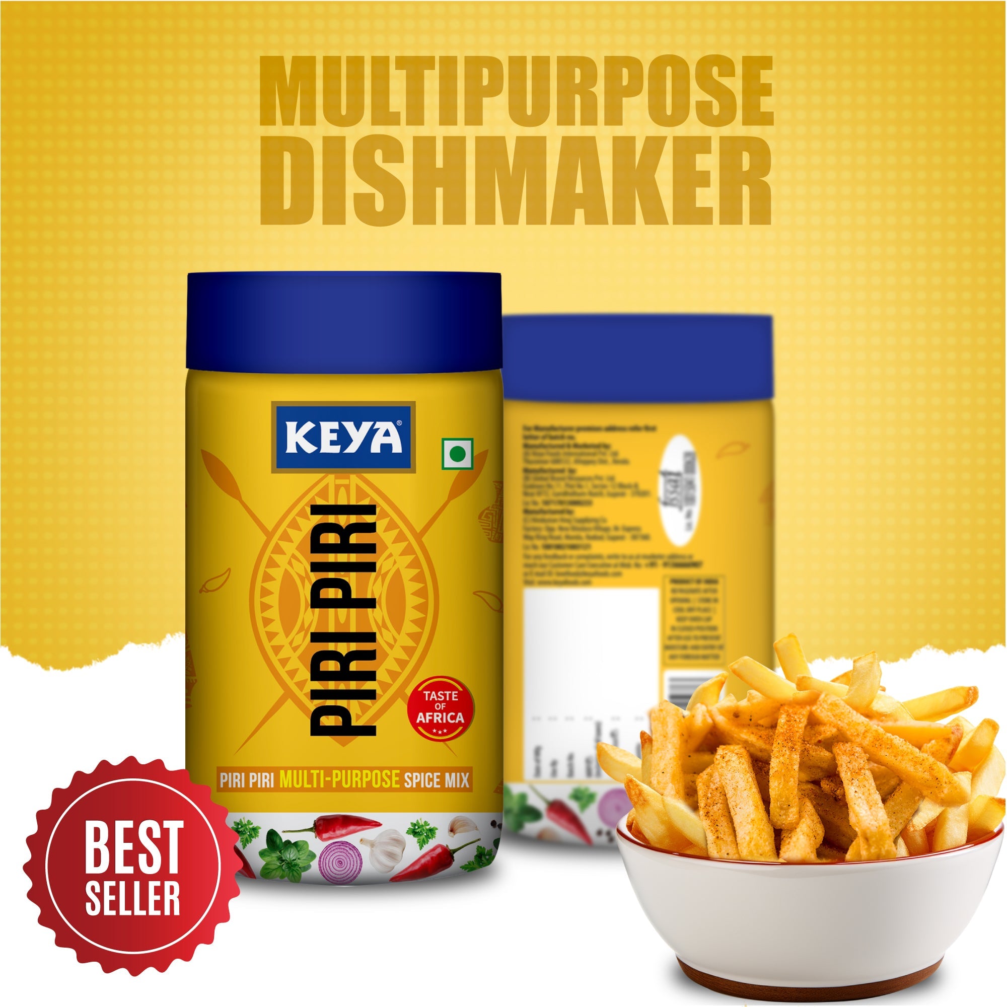 Keya Piri Piri Exotic Spices Mix - 80 gms - Veeha Foods