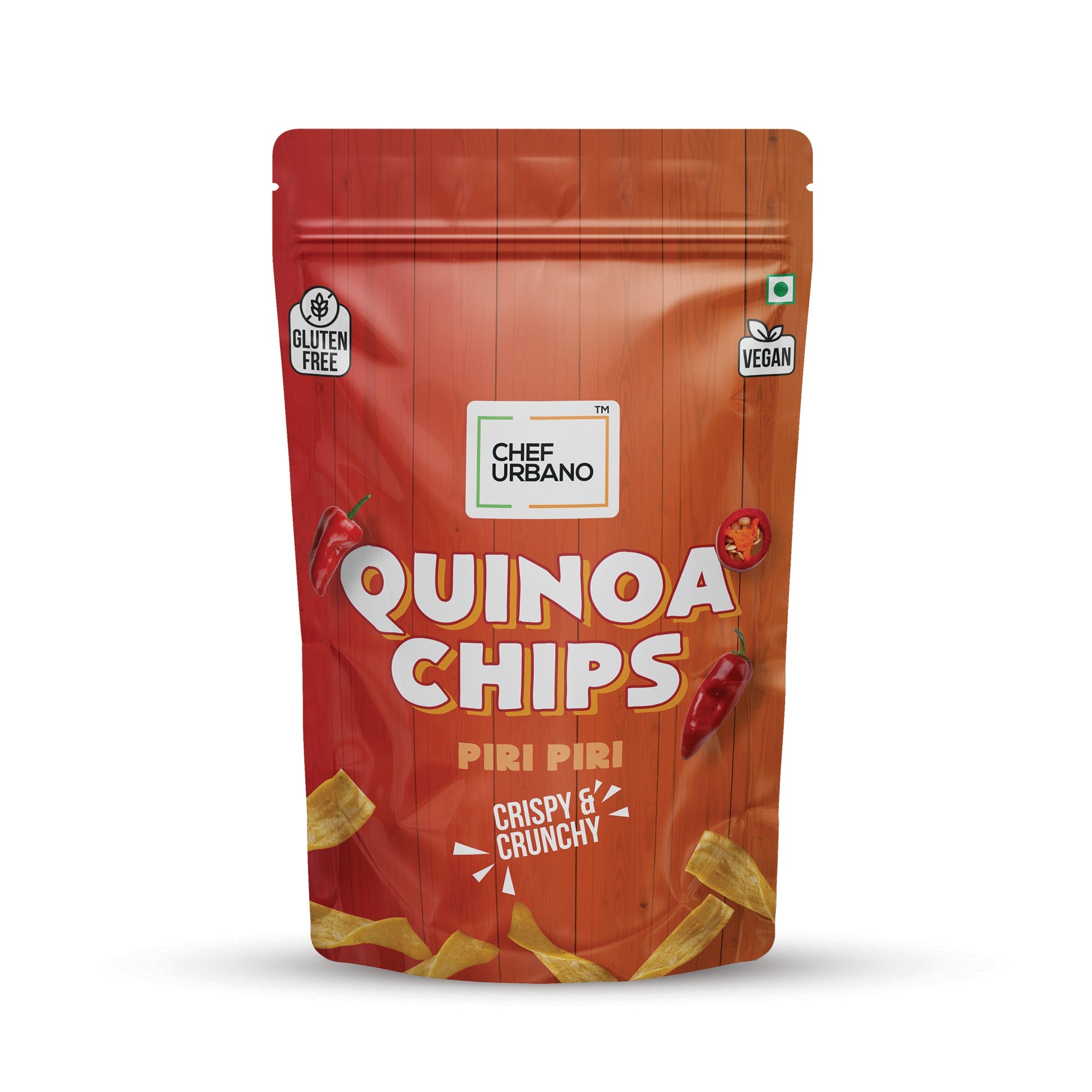Chef Urbano Quinoa Chips Piri Piri - 85 gms - Veeha Foods
