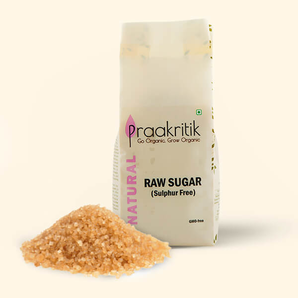 Praakritik Raw Sugar - 500 gms - Veeha Foods