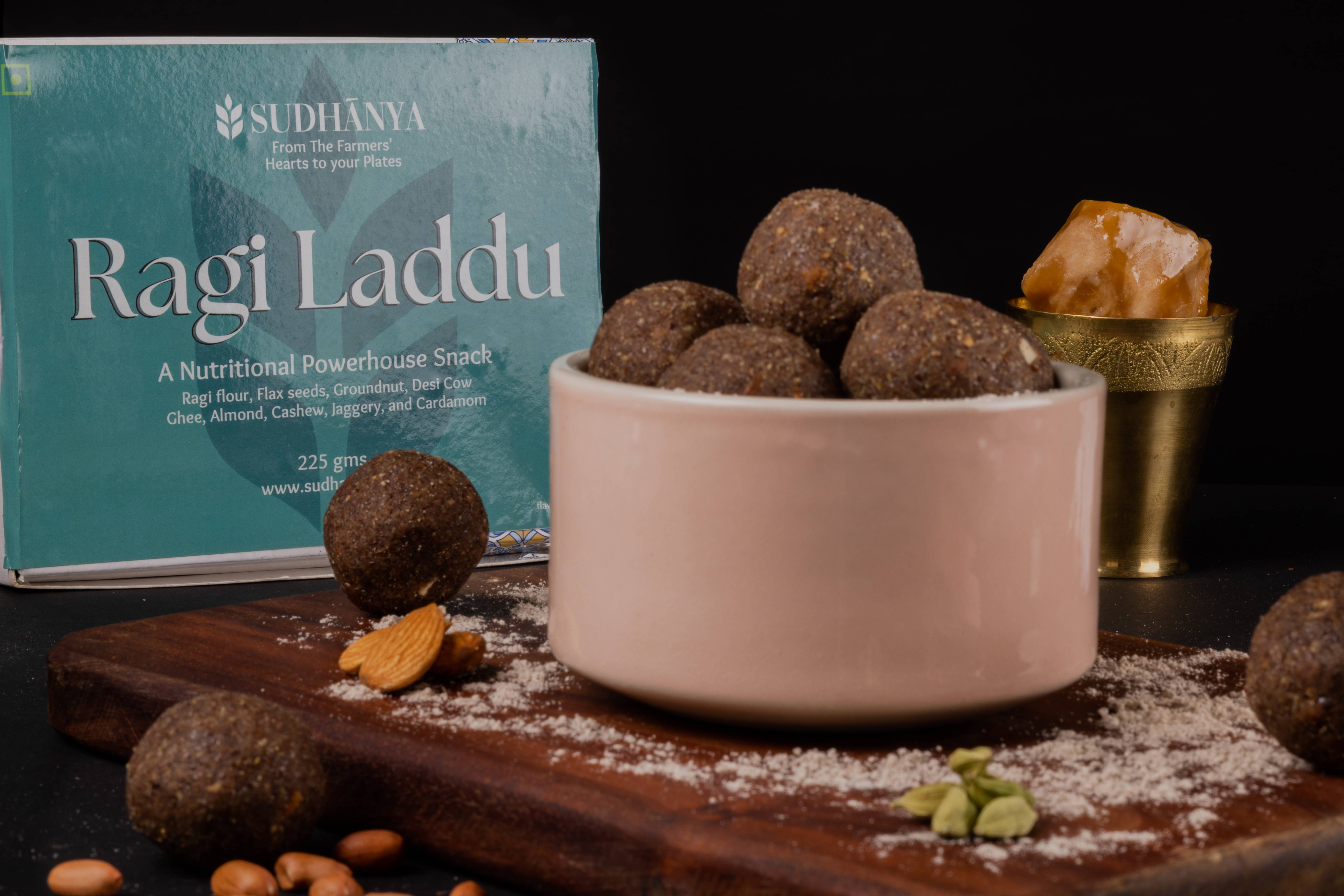Sudhānya Ragi Laddoo - 250 gms - Veeha Foods