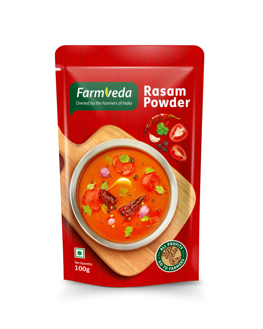 Farmveda Rasam Powder - 100 gms - Veeha Foods