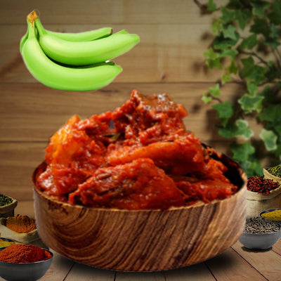 Jampani Pickles Aratikaya (Raw Banana) Pickle - Veeha Foods