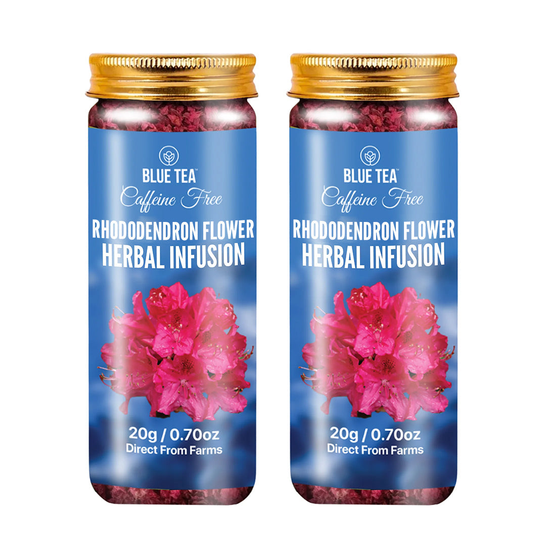 Blue Tea Rhododendron Herbal Infusion - 20 gms (Pack of 2) - Veeha Foods