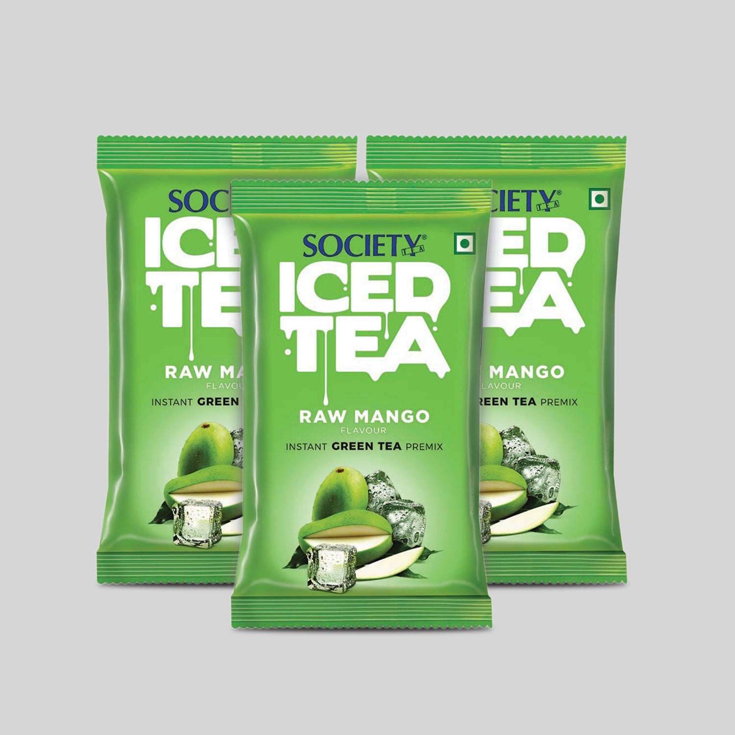 Society Tea Iced Premix Tea Raw Mango Pouch - 100 gms (Pack of 3 ...