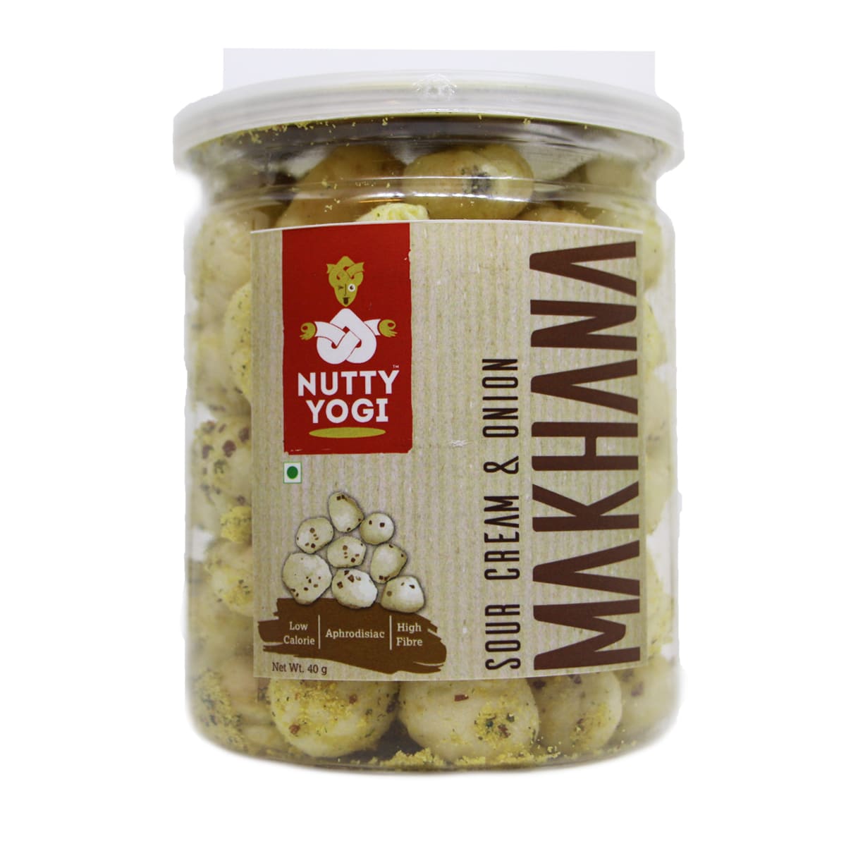 Nutty Yogi Sour Cream & Onion Makhana 40gms - Veeha Foods