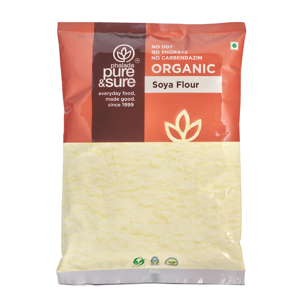 Pure & Sure Organic Soya Flour - 1 kg - Veeha Foods
