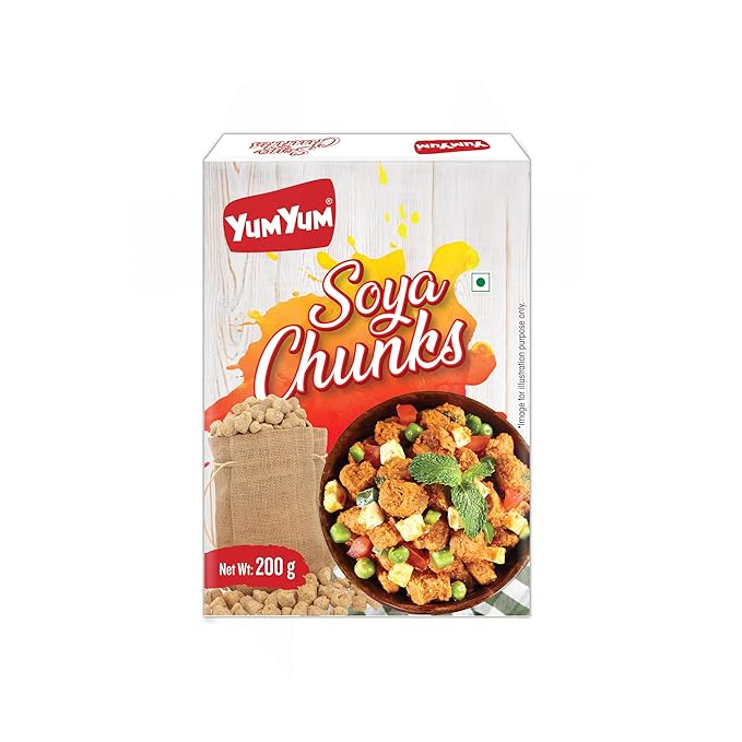 Yum Yum Soya Chunks - 200 gms - (Pack of 4) – Veeha Foods