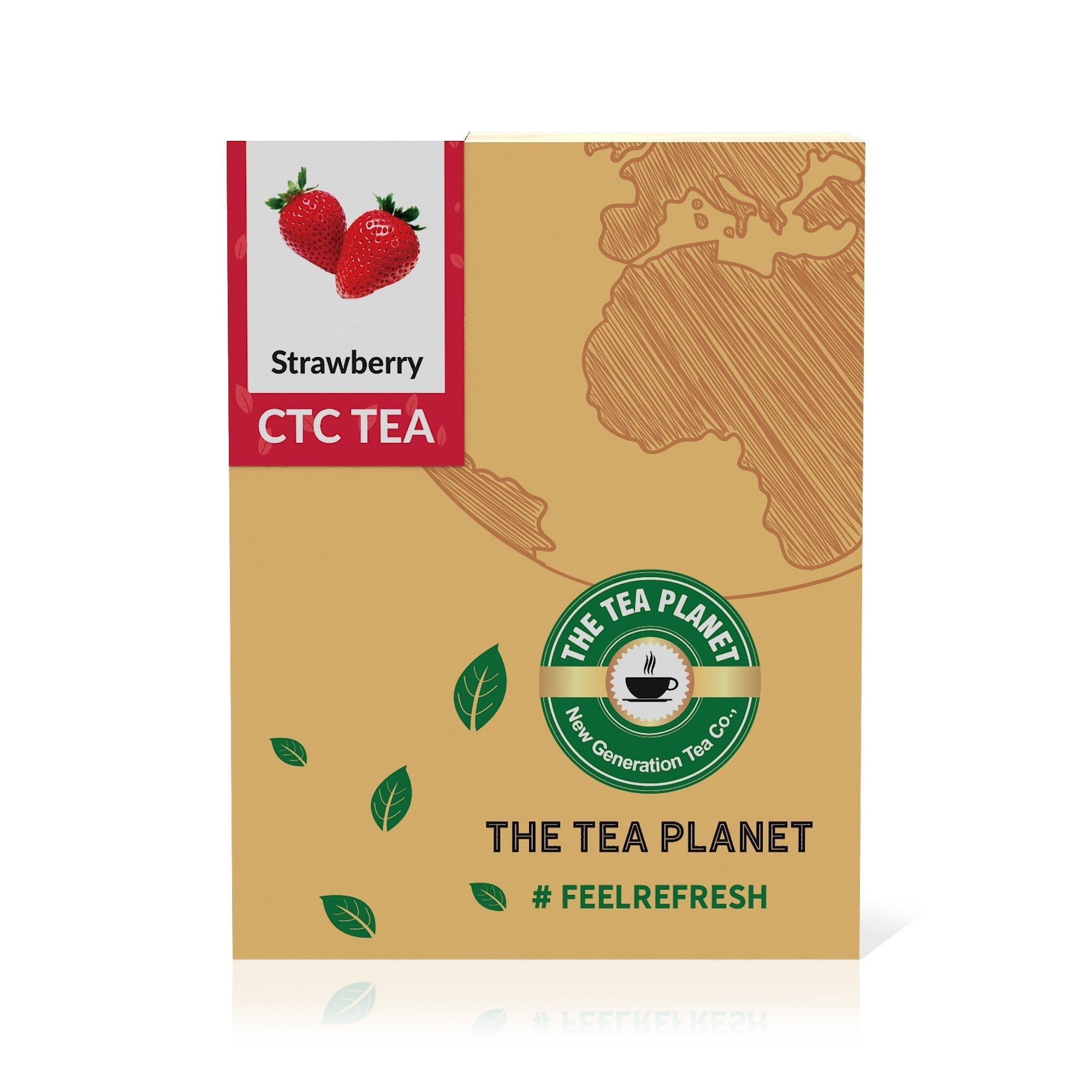 The Tea Planet Strawberry Flavored CTC Tea - Veeha Foods