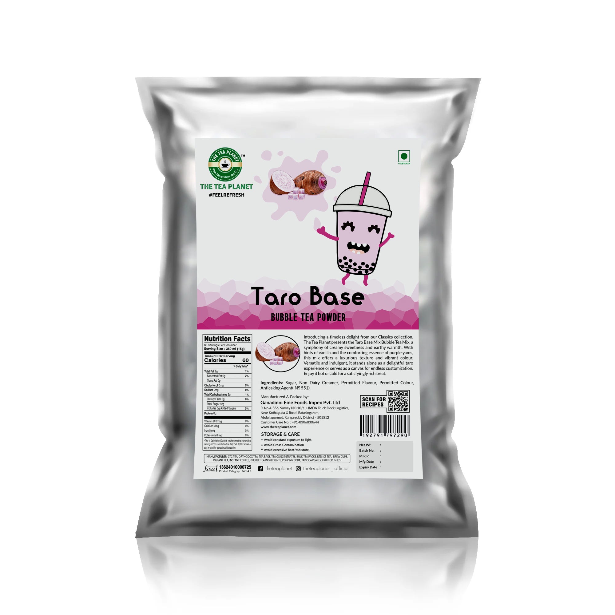 The Tea Planet Taro Base Bubble Tea Premix - 1 kg – Veeha Foods