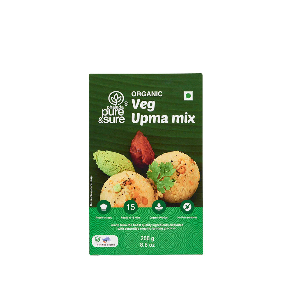 Pure & Sure Organic Veg Upma Mix - 250 gms - Veeha Foods