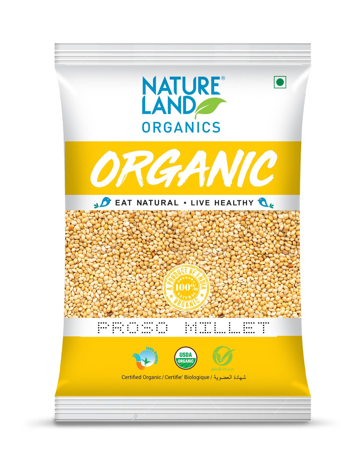 Natureland Organic Proso millet - 500 gms - Veeha Foods