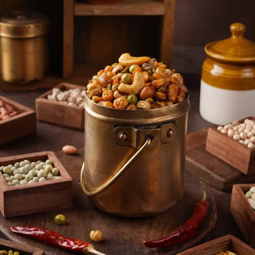 Sweet Karam Coffee Navadhanya Mixture - 180 gms - Veeha Foods