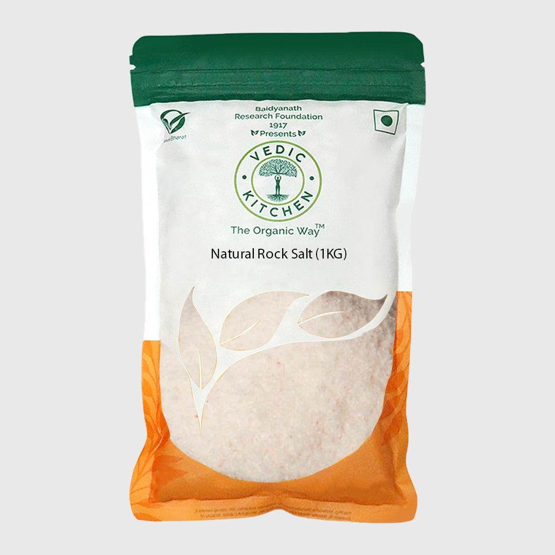 Vedic Kitchen Natural Rock Salt - 1 kg - Veeha Foods