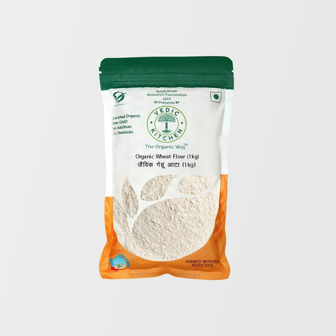 Vedic Kitchen Organic Wheat Flour - 1 kg – Veeha Foods