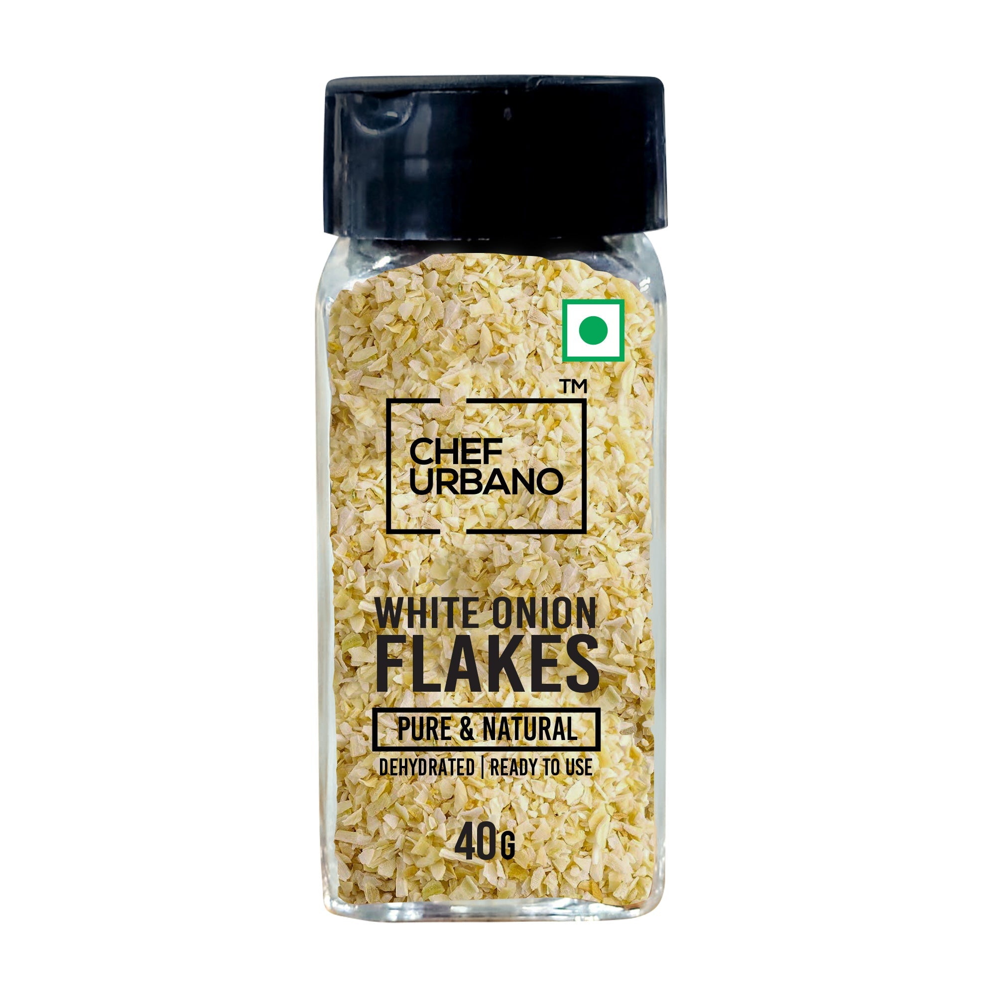 Chef Urbano White Onion Flakes Sprinkler - 40 gms - Veeha Foods