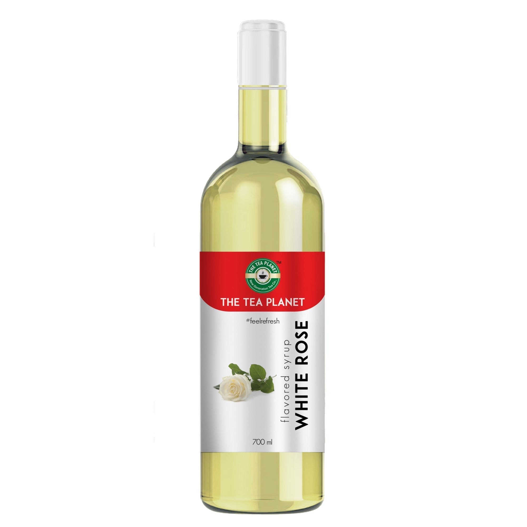 The Tea Planet White Rose Flavored Syrup - 700 ml - Veeha Foods