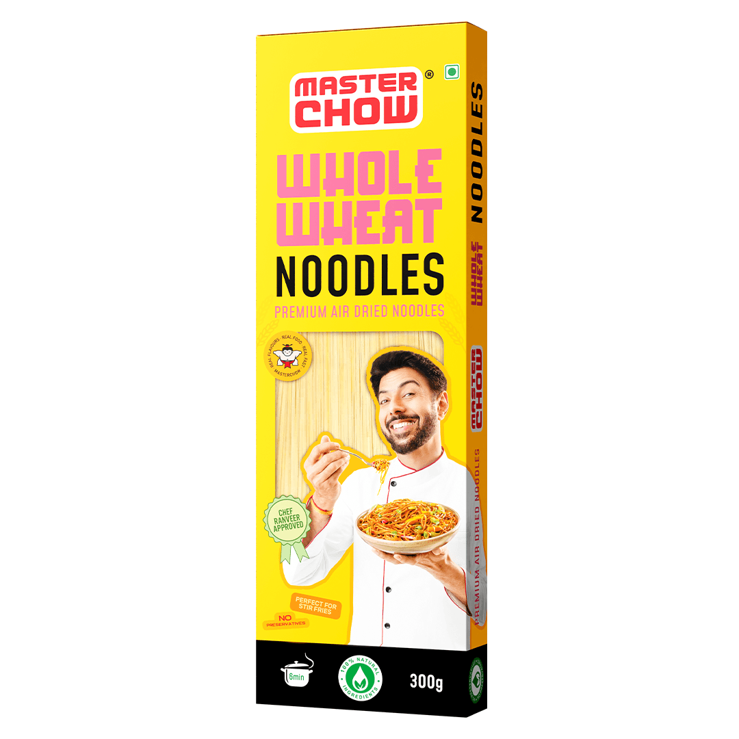 Master Chow Whole Wheat Noodles - Healthy - 300 gms - Veeha Foods