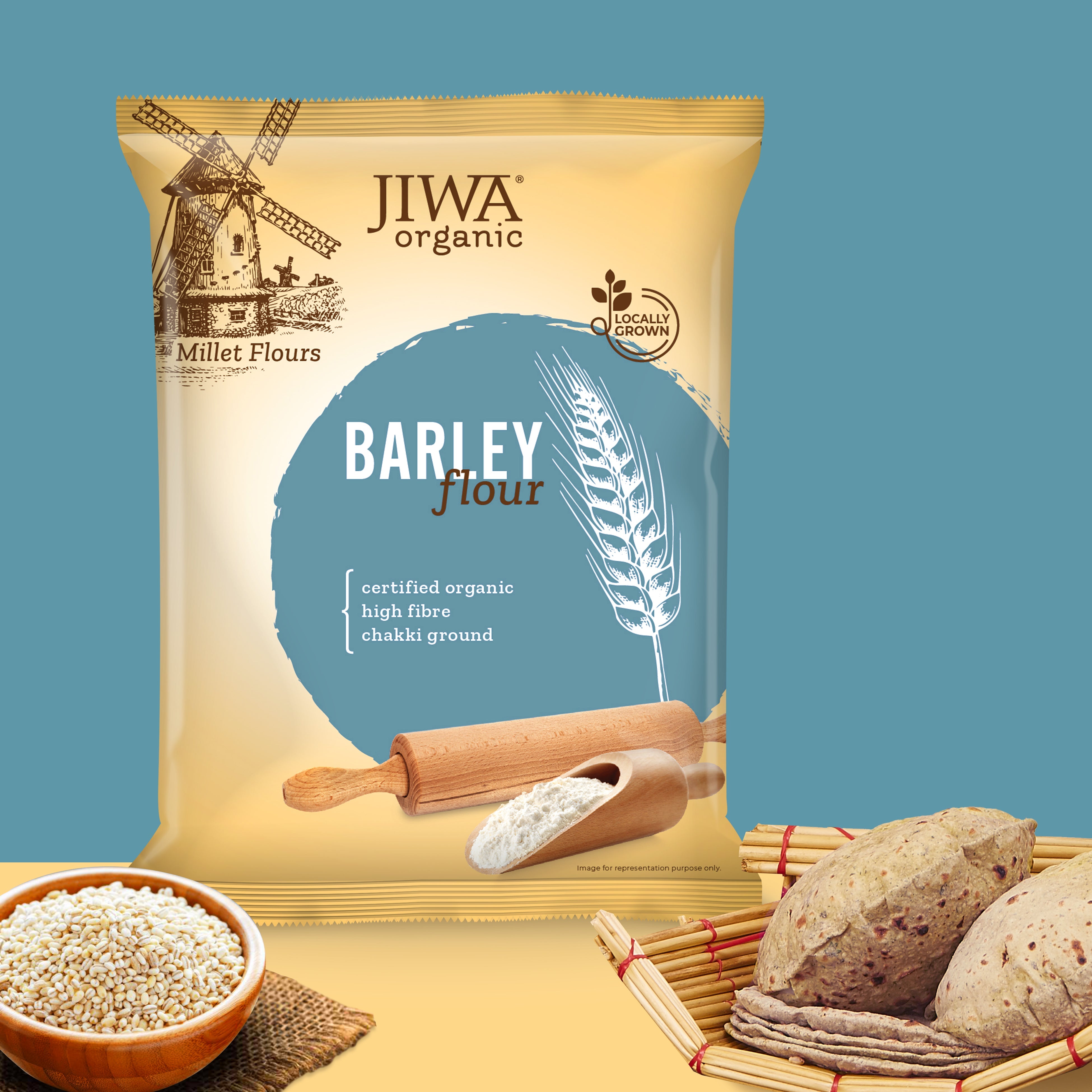 Jiwa Organic Barley Flour - 750 gms – Veeha Foods