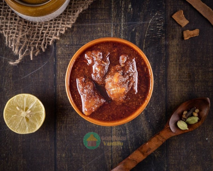 Godavari Vantillu Andhra Chicken Pickle with Bone - Veeha Foods