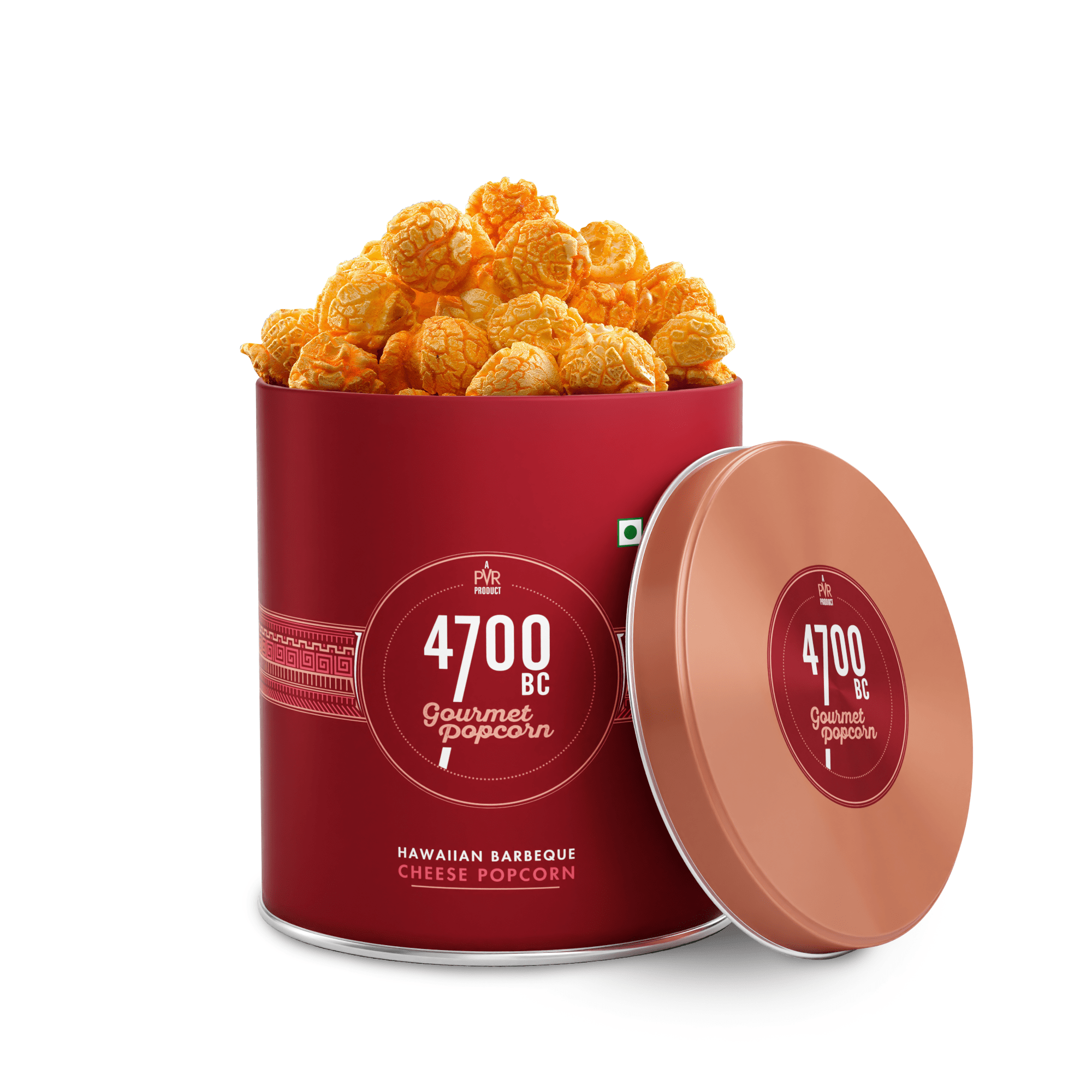 4700BC Hawaiian BBQ Cheese Popcorn Tin - 50 gms - Veeha Foods