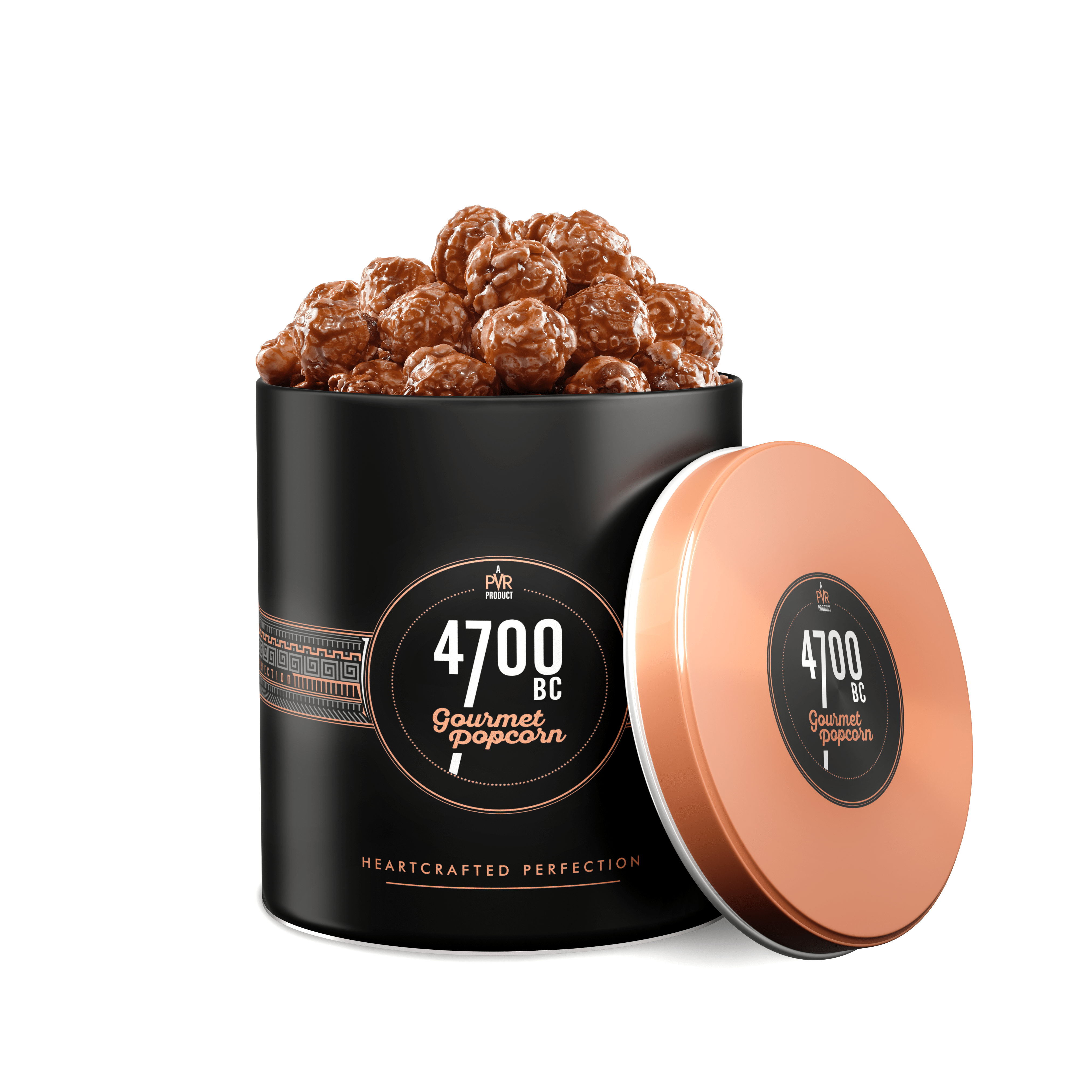 4700BC Belgian Choco Caramel Popcorn Tin - 125 gms - Veeha Foods