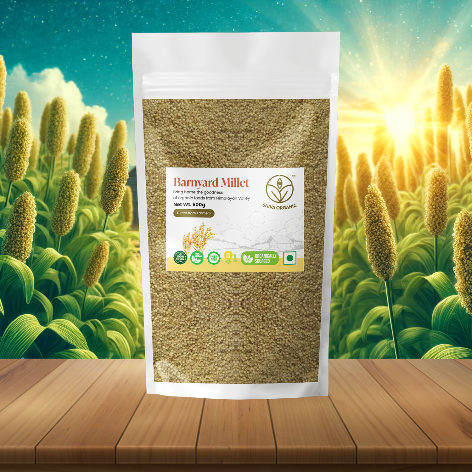 Shiva Organic Barnyard Millet - Himalayan Jhangora - Veeha Foods