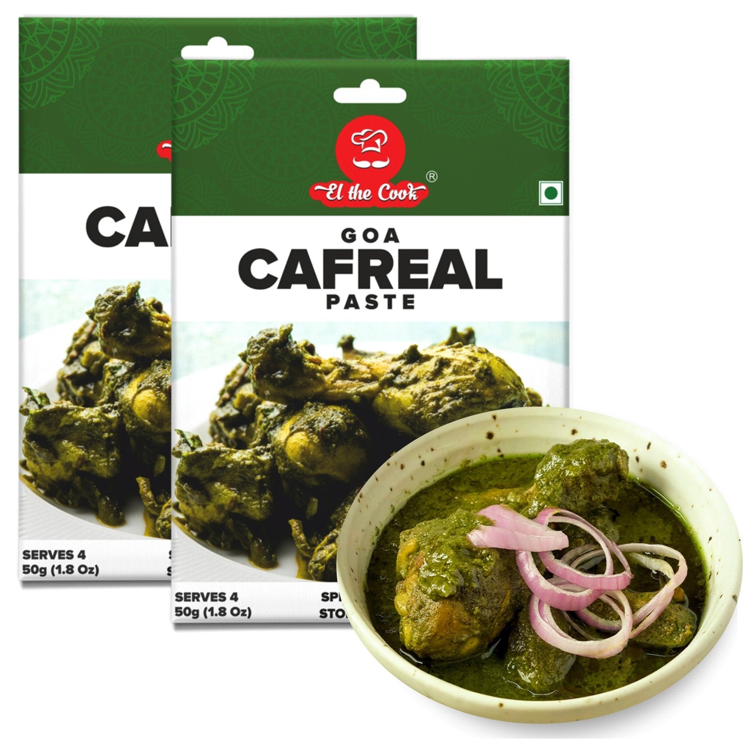 El The Cook Goa Cafreal Marinade Paste - 50 gms (Pack of 2) – Veeha Foods