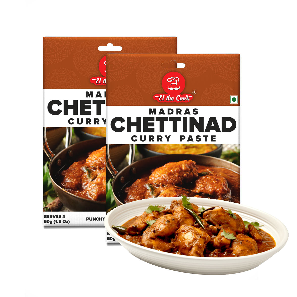 El The Cook Madras Chettinad Marinade - 50 gms (Pack of 2) - Veeha Foods