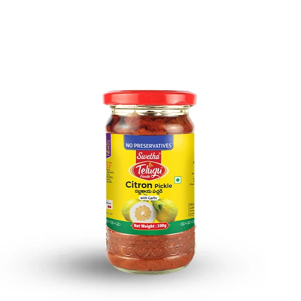Swetha Telugu Foods Citron Pickle - 300 gms – Veeha Foods