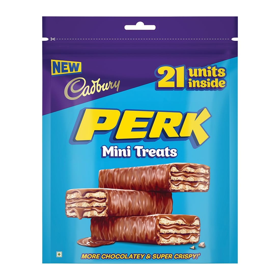 Cadbury Perk Mini Treats Chocolate Coated Wafers Bars - 21 Units ...