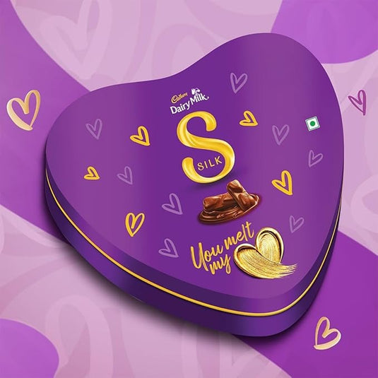 Cadbury Dairy Milk Silk Heart Shaped Valentine's Chocolate Gift Box- 1 ...