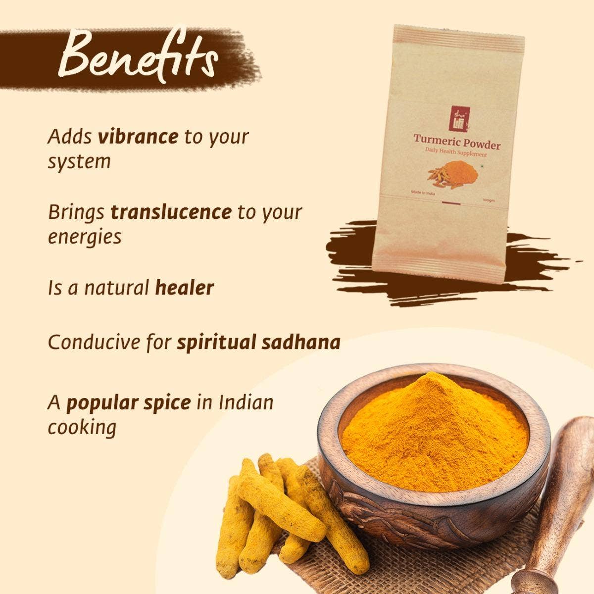 Isha Life Organic Turmeric (Haldi) Powder - 100 gms – Veeha Foods