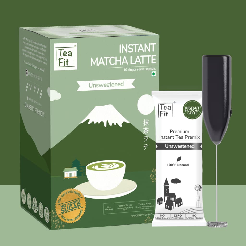 Teafit Instant Matcha Latte - Each 14 gms - Veeha Foods
