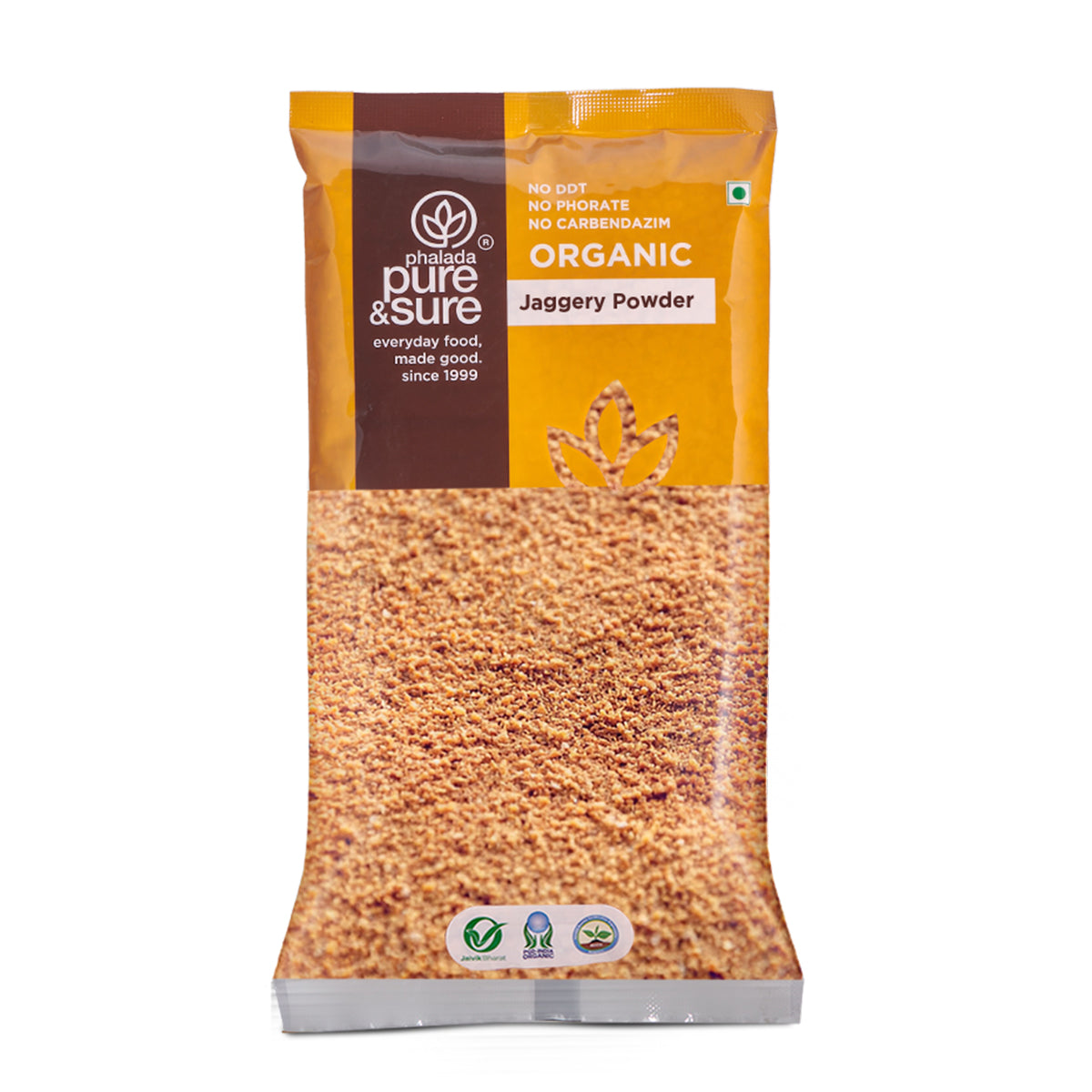 Pure & Sure Organic Jaggery Powder - 500 gms - Veeha Foods
