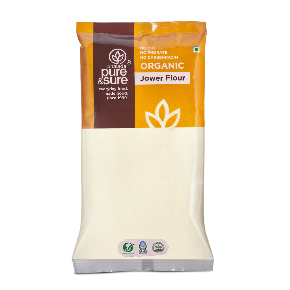Pure & Sure Organic Jowar Flour - 500 gms - Veeha Foods