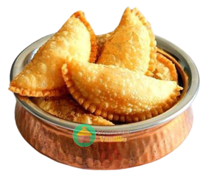 Godavari Vantillu Kajjikayalu (Crispy Coconut Gujiya/Karanji) - Veeha Foods
