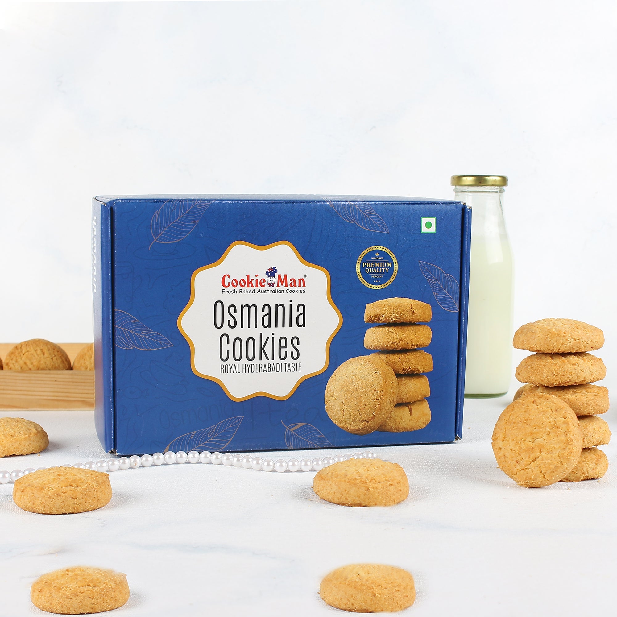 Cookie Man Premium Osmania Cookies Biscuits - 320 gms - Veeha Foods