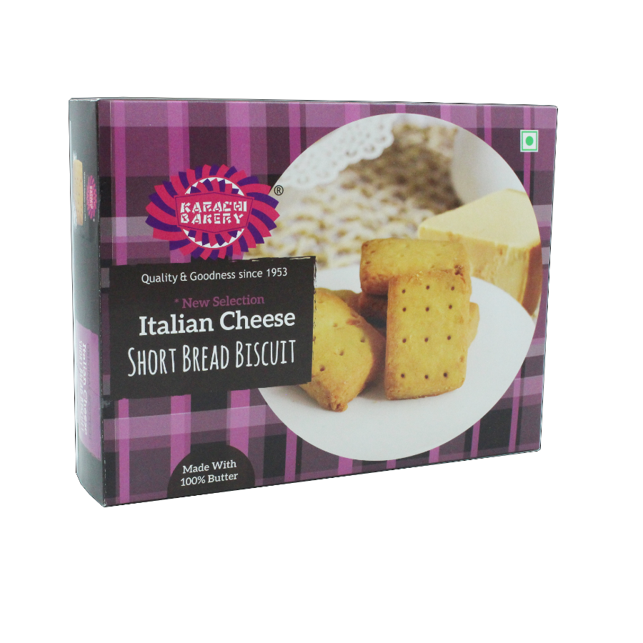 Karachi Bakery Italian Cheese Short Bread Biscuit - 200 gms - Veeha Foods