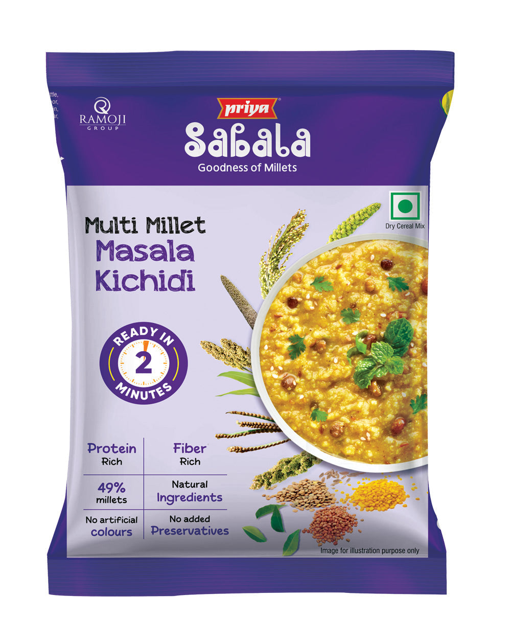 Sabala Multi Millet Masala Kichidi - 60 gms - Veeha Foods