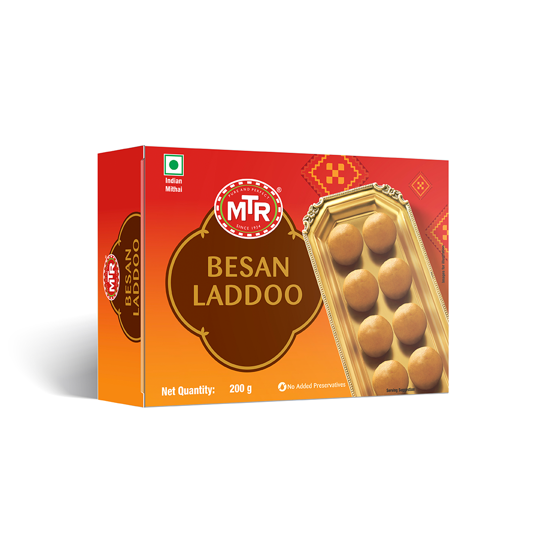 MTR Besan Laddoo Classic -200 gms - Veeha Foods