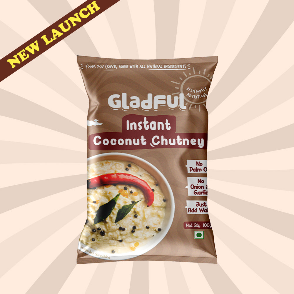 Gladful Instant Coconut Chutney Powder - 100 gms - Veeha Foods