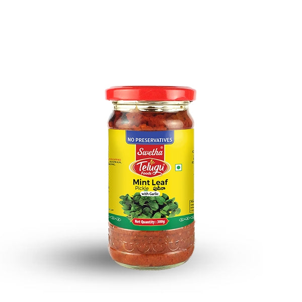 Swetha Telugu Foods Mint Pickle - Veeha Foods