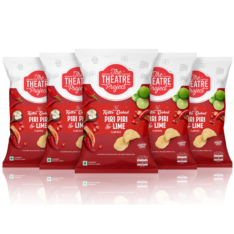 The Theatre Project Piri Piri & Lime Potato Chips - Pack of 5 – Veeha Foods