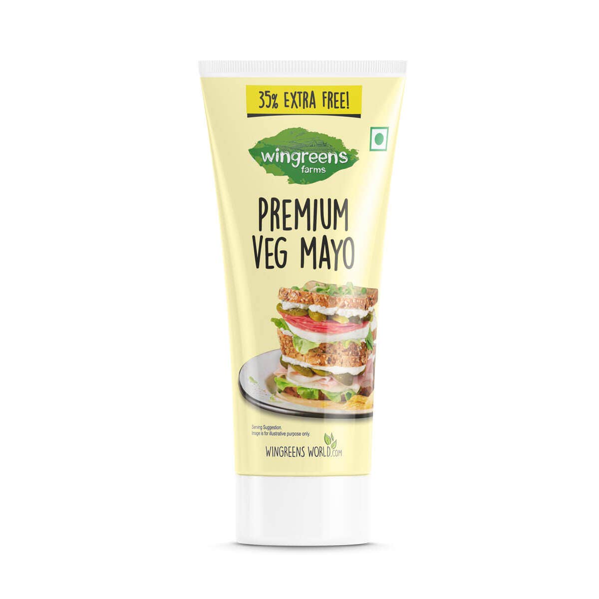 Wingreens Farms Premium Veg Mayo - 180 gms - Veeha Foods